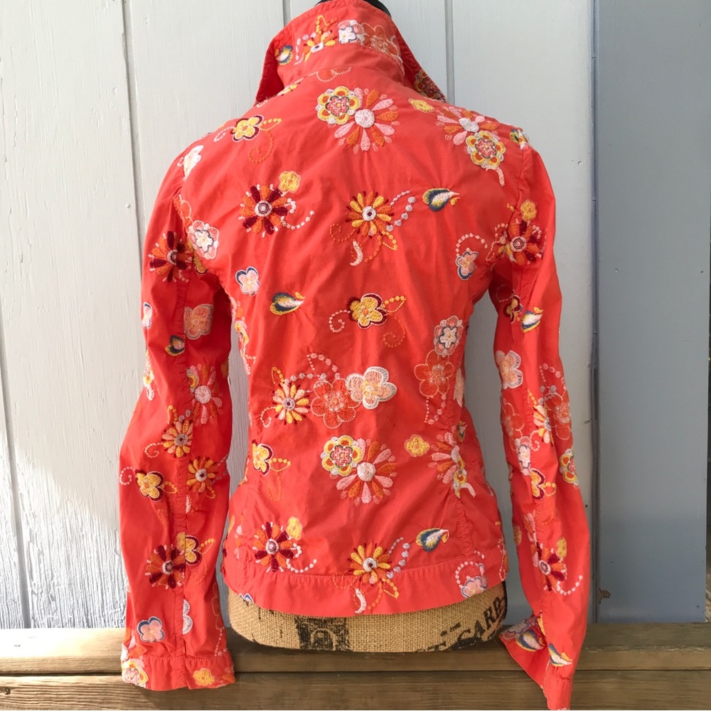Johnny Was Floral Embroidered Jacket - Gem